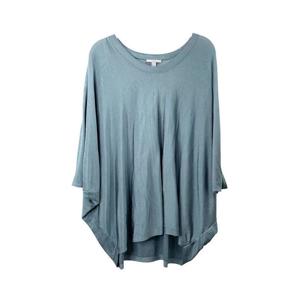 COS | Tops | Cos Boxy Knit Poncho Sleeve Top Blouse Sz Mteal Boho ...